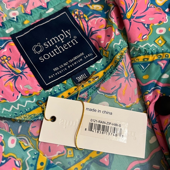 Simply Southern | Jackets & Coats | Nwt Simply Southern Hibiscus ...